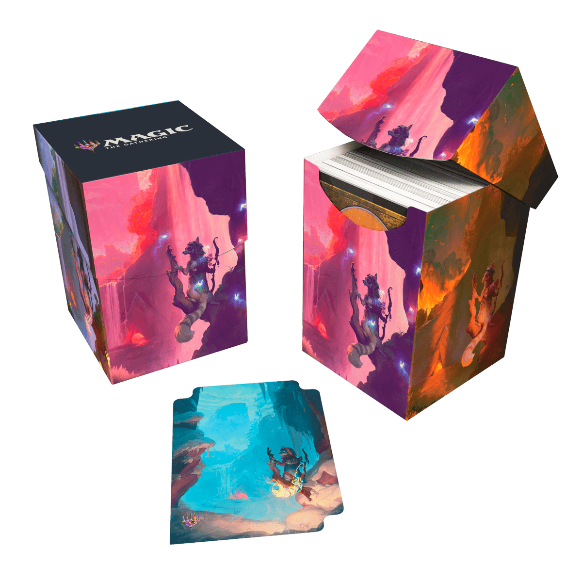 Bloomburrow Season Lands: Berg (Sommer) 100+ Deck Box Rot für Magic: T ...