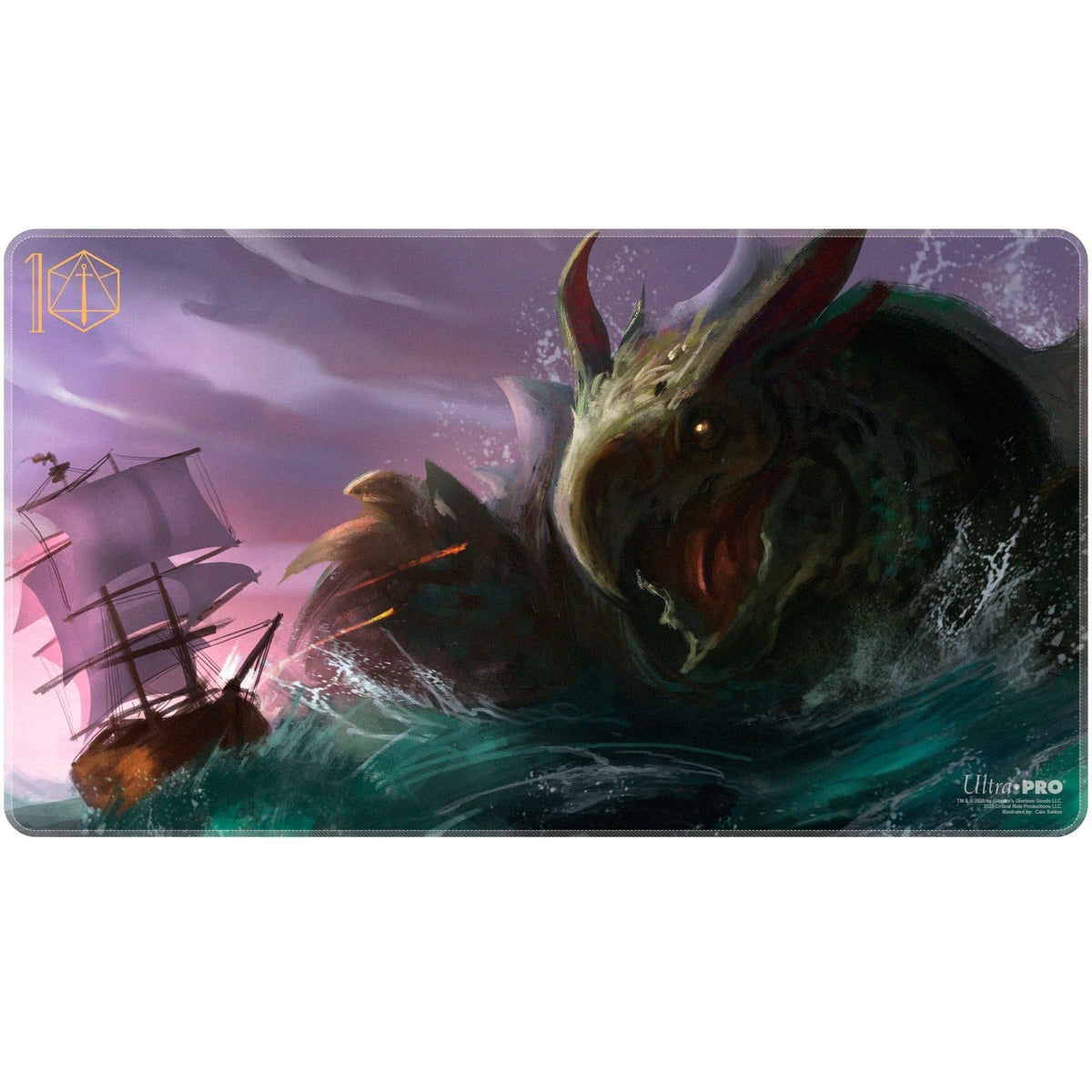 Critical Role Baddies - Dieter (The Dragon Turtle) Stitched Playmat fo ...
