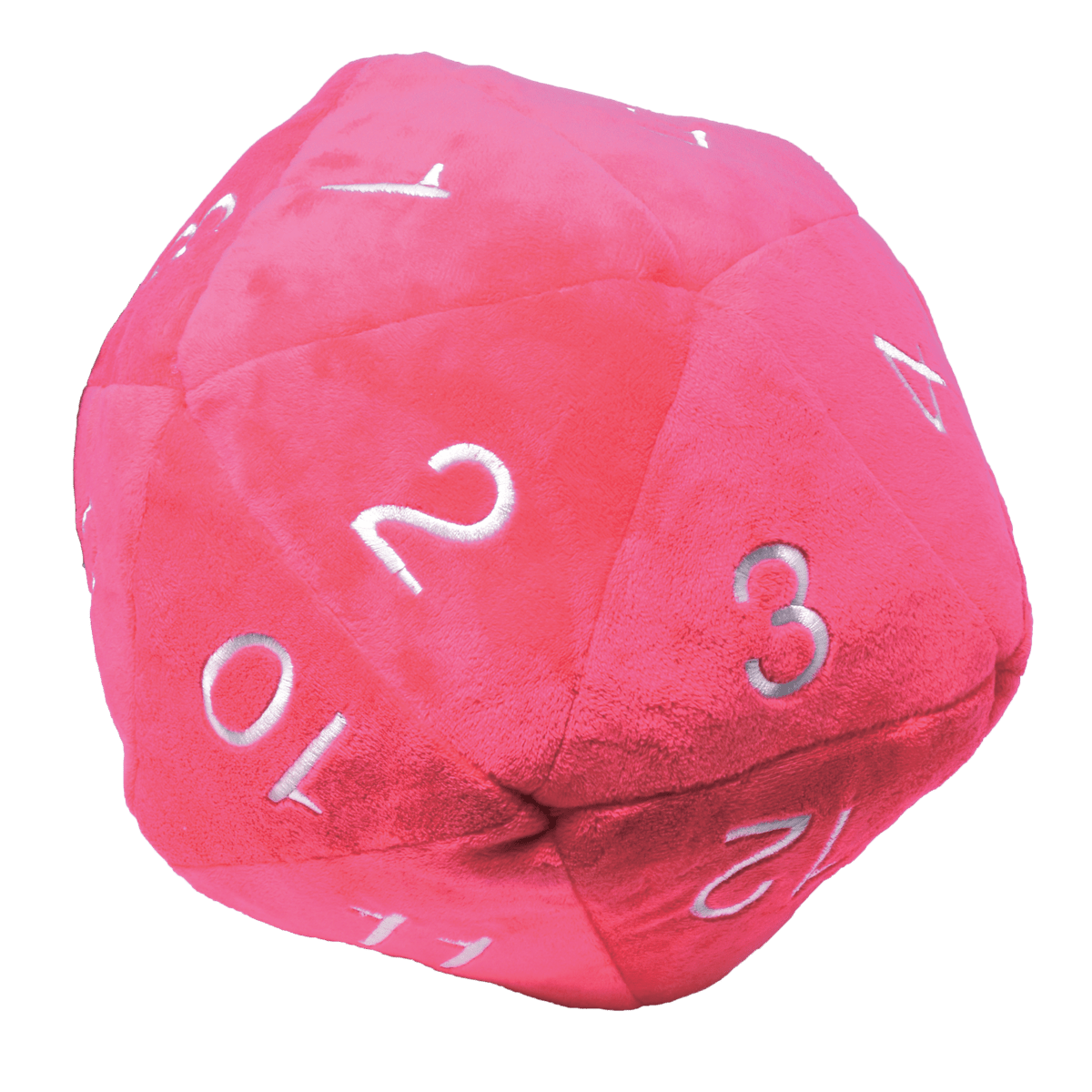 Jumbo Hot Pink D20 Novelty Dice Plush | Ultra PRO International