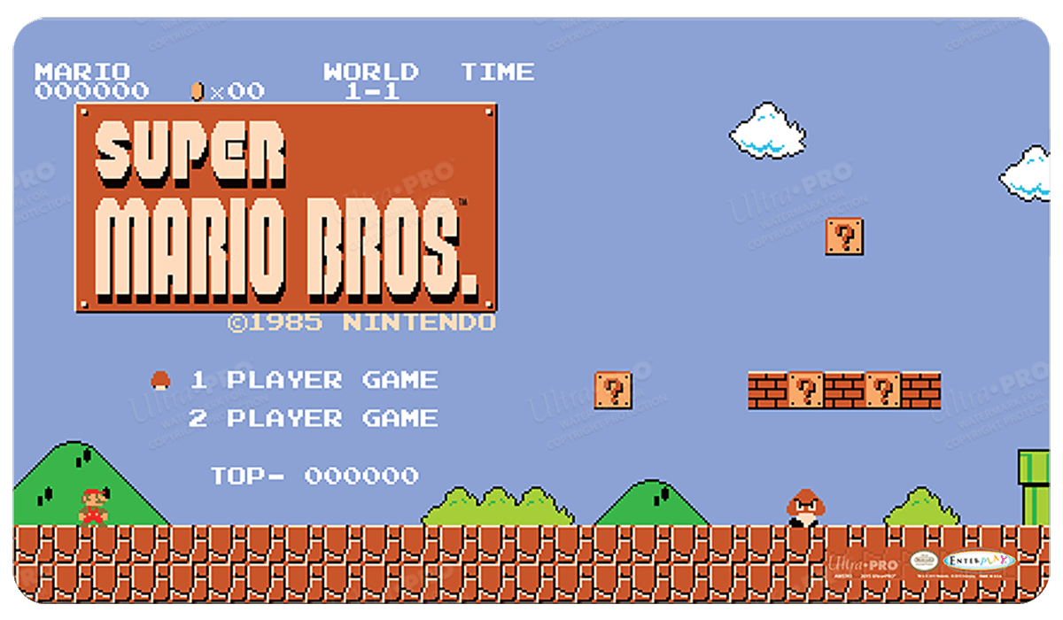 Level 1-1 Standard Gaming Playmat with Playmat Tube for Super Mario ...