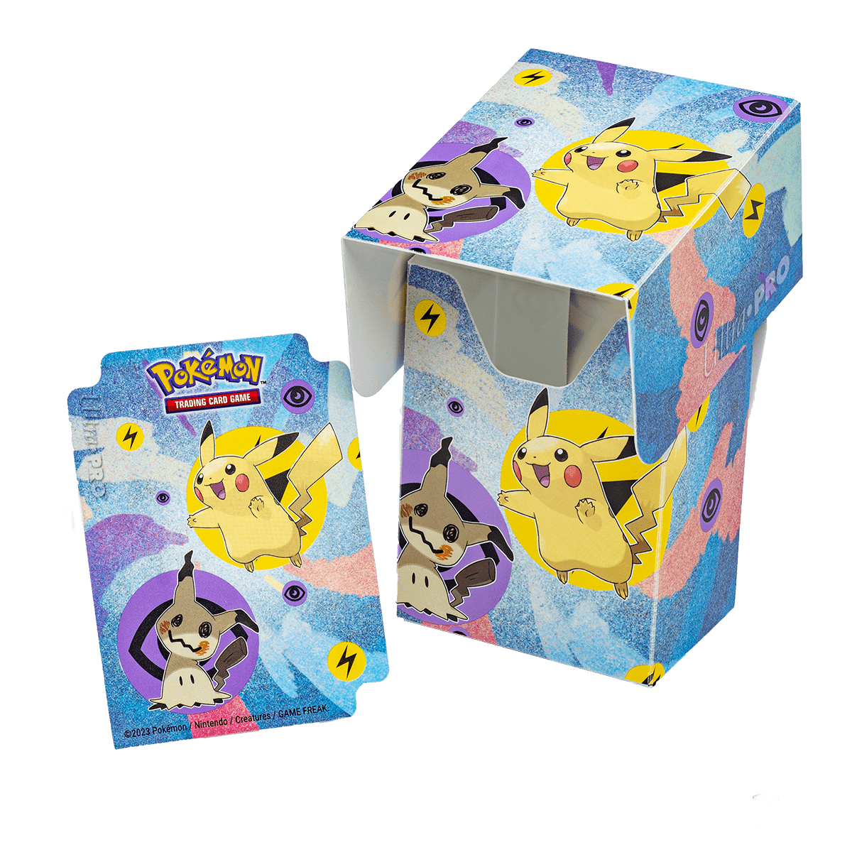 Pikachu & Mimikyu Full-View Deck Box for Pokémon | Ultra PRO International