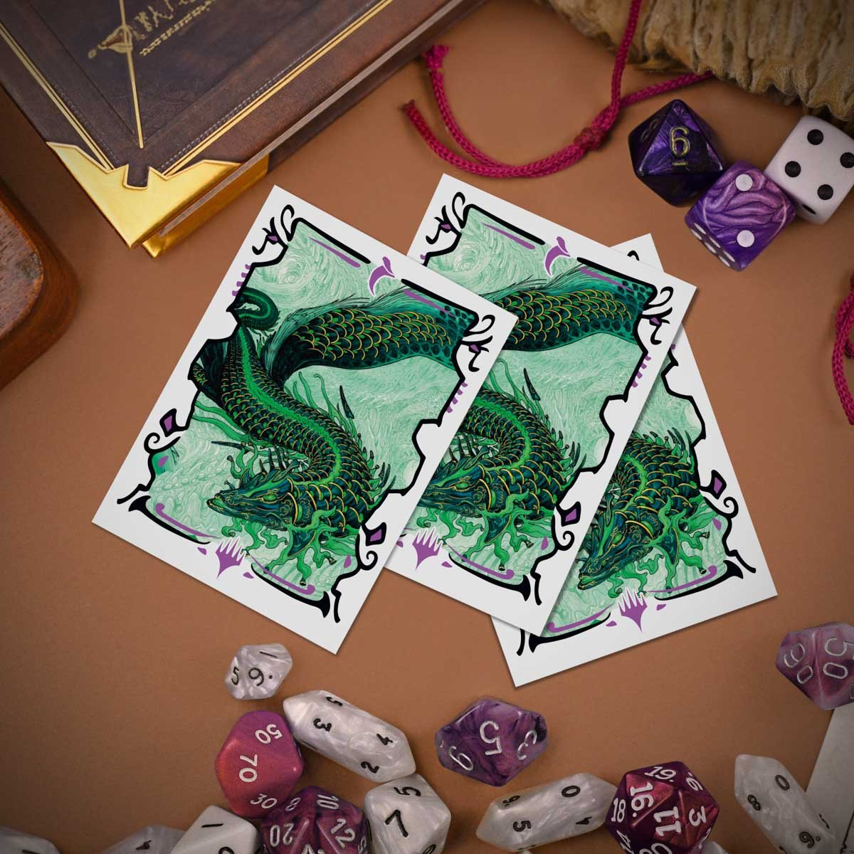 Tarkir Dragonstorm Teval, Arbiter of Virtue 105ct APEX Deck Protector ...